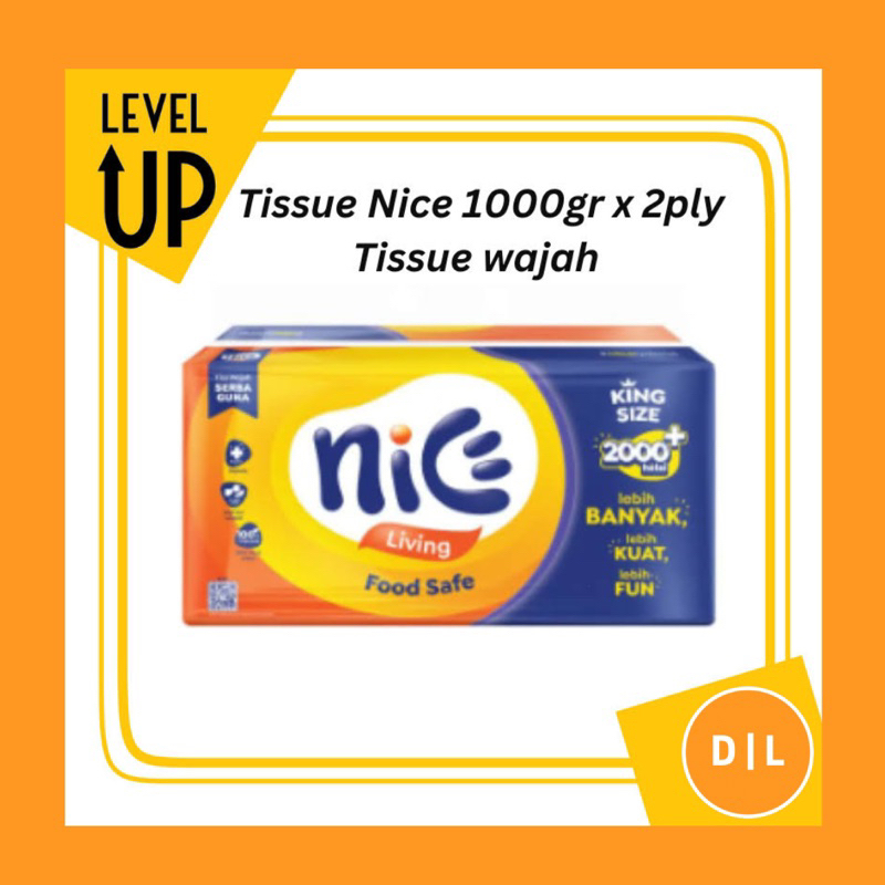 Jual TISSUE NICE 1000gram 2ply / FACIAL TISU WAJAH 1kg 1000gr | Shopee ...