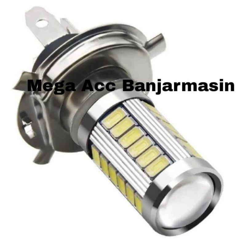 Jual Bohlam led lampu depan motor H4 vixion 33 mata LED putih super terang | Shopee Indonesia
