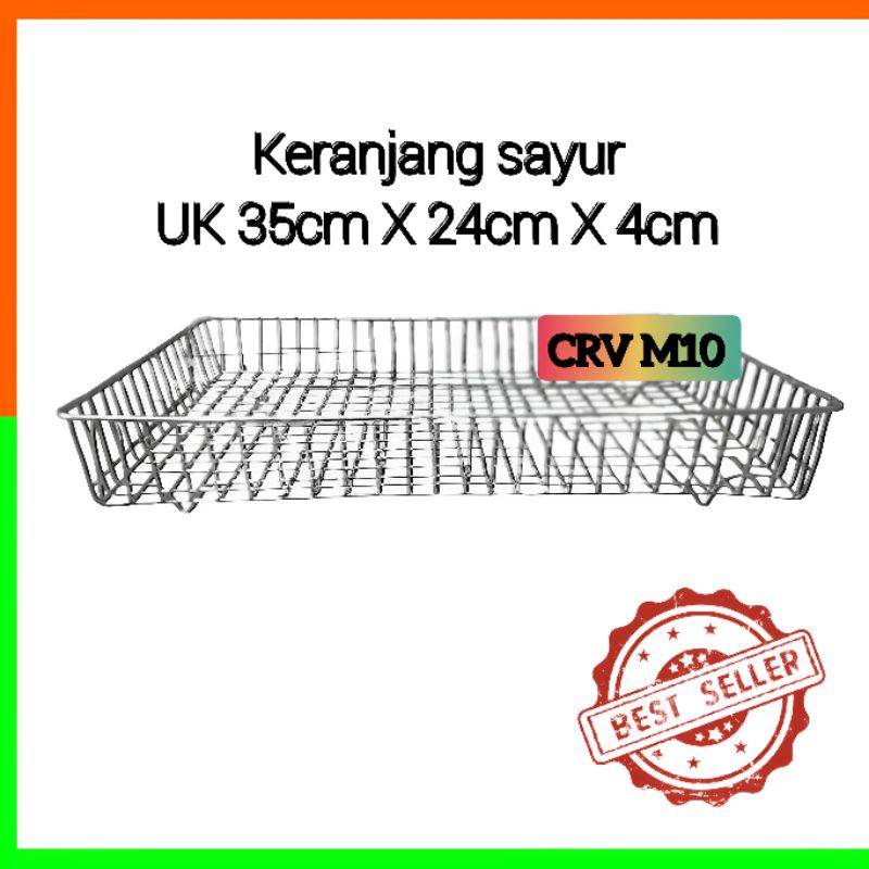 Jual keranjang peniris makanan, cooling rak peniris UK 35cm X 24cm X ...