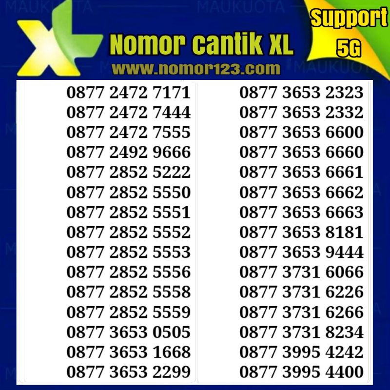 Jual nomor cantik xl 4G /5G | Shopee Indonesia