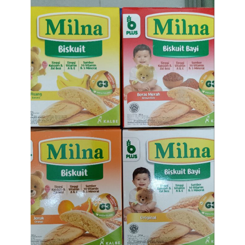 Jual MILNA - BISKUIT BAYI 6+ | Cemilan Snack Biskuit Anak Bayi MPASI ...