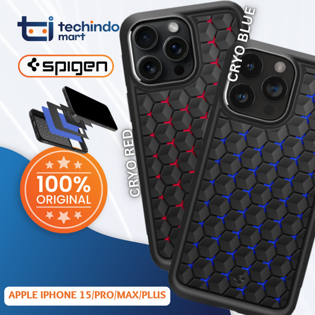 Jual Case iPhone 15 Pro Max Spigen Cryo Armor Cooling Gaming Casing ...