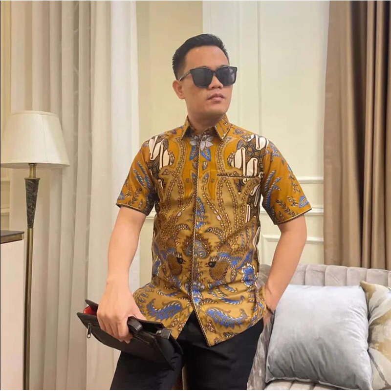 Jual kemeja batik exclusive katun smock /hem smock exclusive | Shopee ...