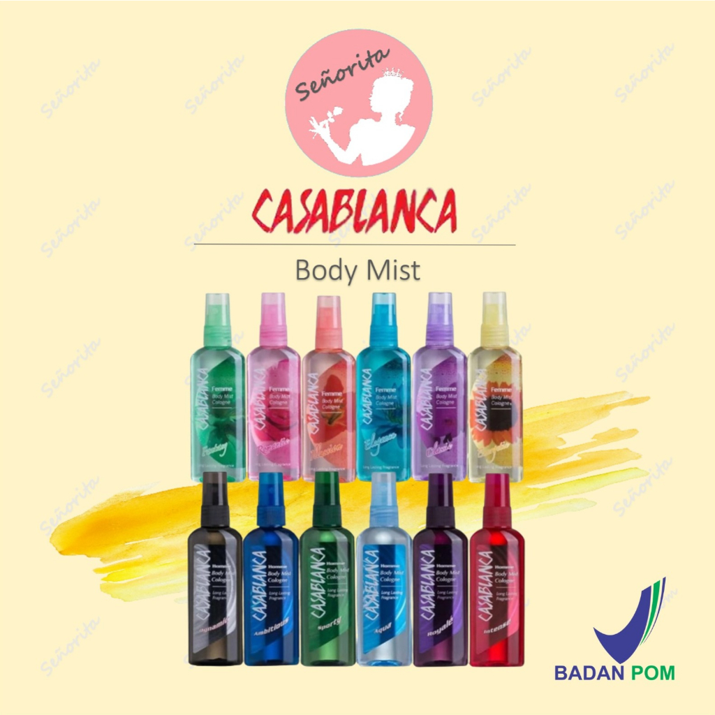 Jual CASABLANCA Body Mist Cologne 100ml | Shopee Indonesia