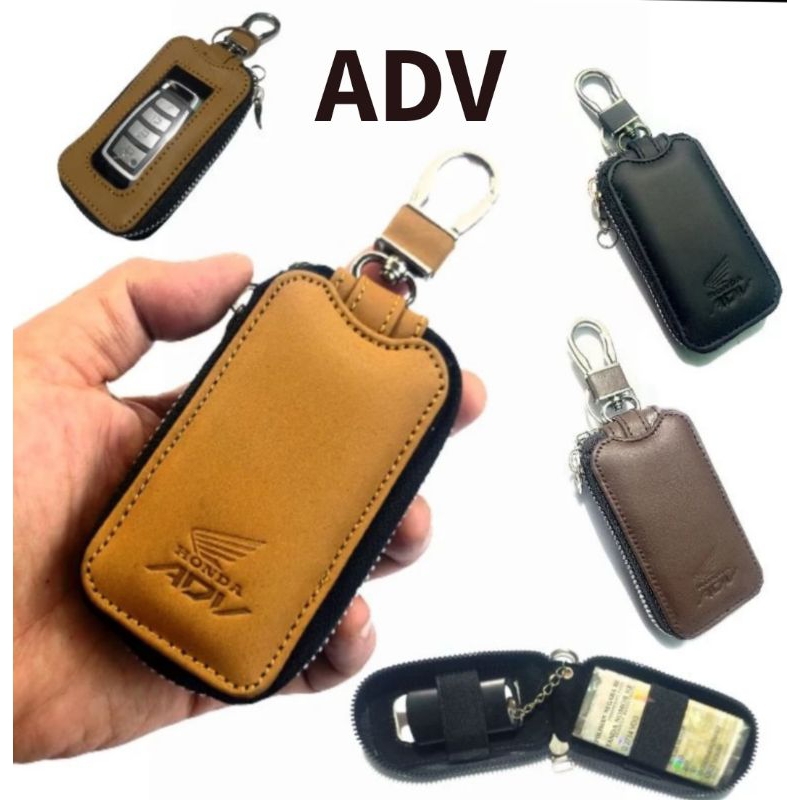 Jual Domprt kunci remote keyless motor Honda ADV kulit asli transparan ...