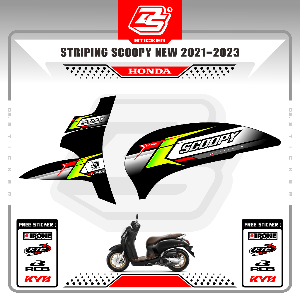 Jual Stiker Scoopy New 2021 Decal Striping Scoopy 2021 Premium Racing ...