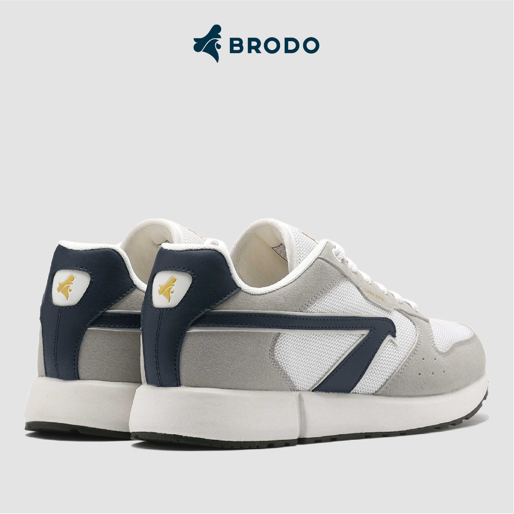Jual BRODO - Sneakers Corsa Classic White Navy | Shopee Indonesia