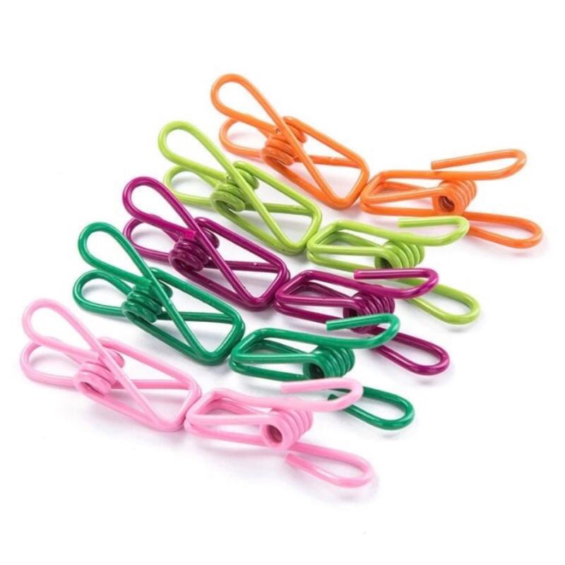 Jual Klip Jepitan Besi Jemuran isi 10pcs Serbaguna | Shopee Indonesia