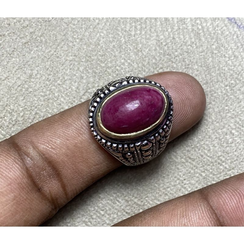 Jual Cincin batu Ruby daging natural ruby old mines madagascar | Shopee ...