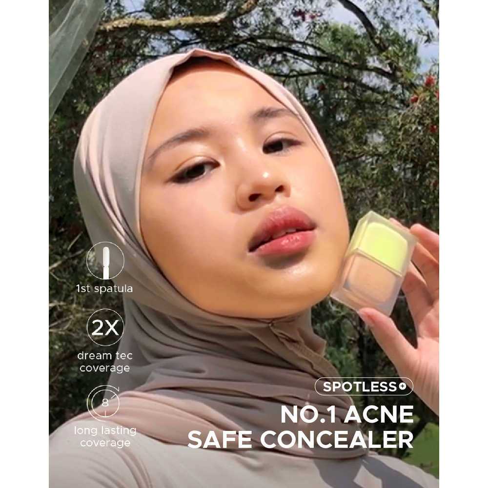 Jual Spotless+ DreamTec UV Acne Concealer [High Cover, Weightless, Acne ...