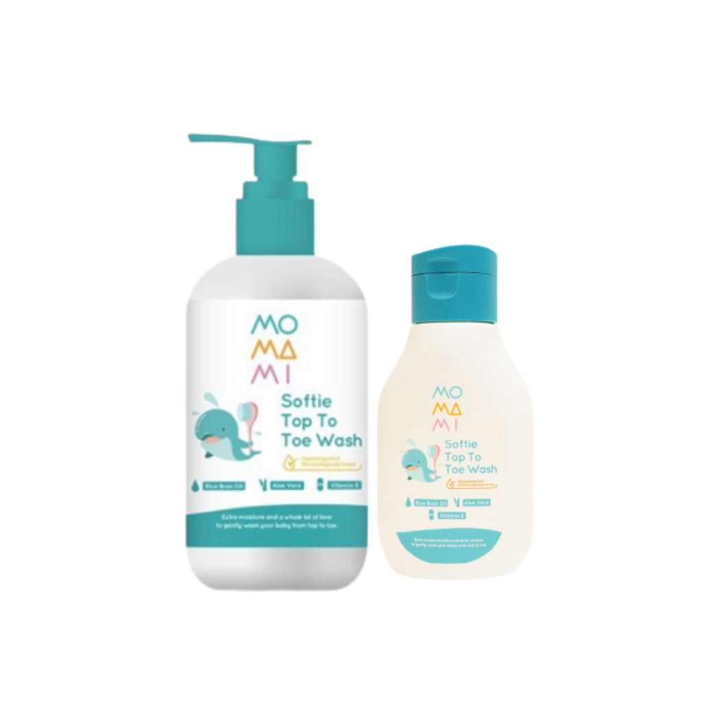 Jual Momami Softie Top To Toe Wash Pump Shampoo Sabun Bayi (Tersedia ...