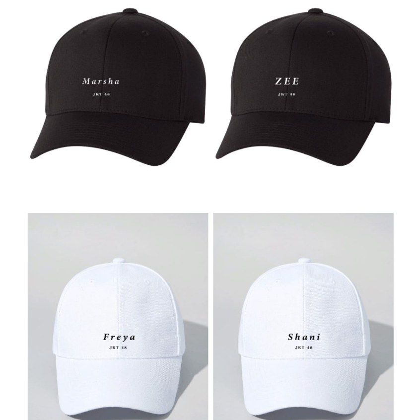 Jual Topi Member JKT48 Print DTF (BISA REQUEST NAMA MEMBER LAIN GUYS ...