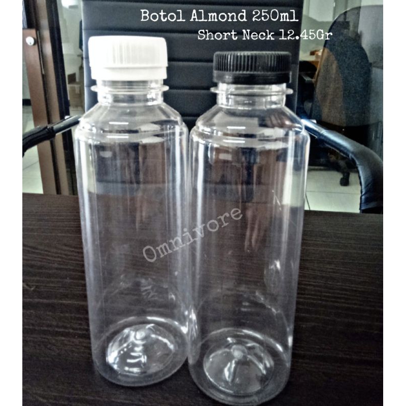 Jual Botol Almond 250ml (isi 25pcs plus Tutup) | Shopee Indonesia