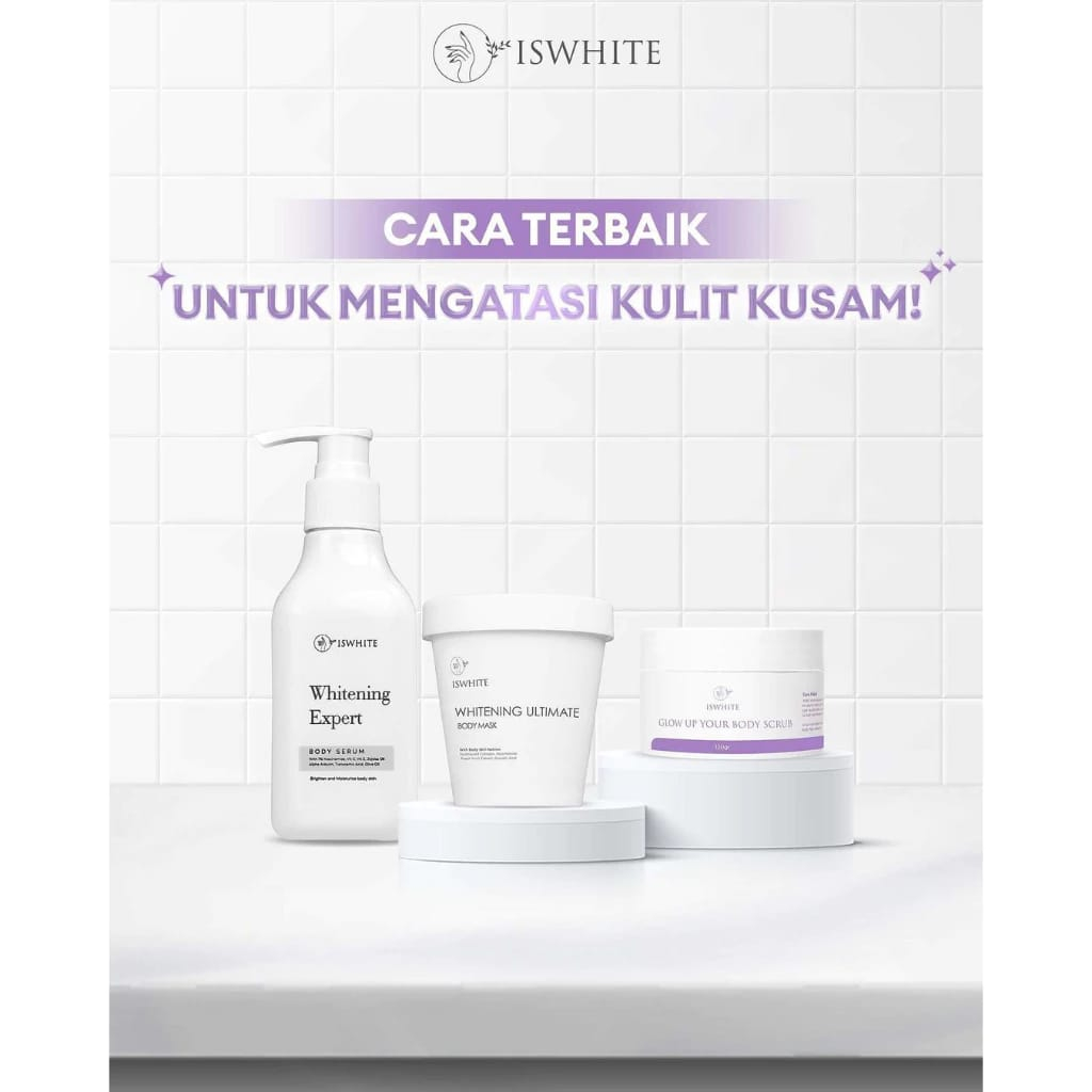 Jual ISWHITE Whitening Ultimate Series | Body Mask - Body Serum - Scrub ...
