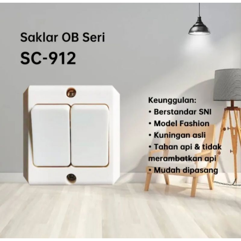 Jual Saklar OB Seri SC-912 Saklar Tempel | Shopee Indonesia