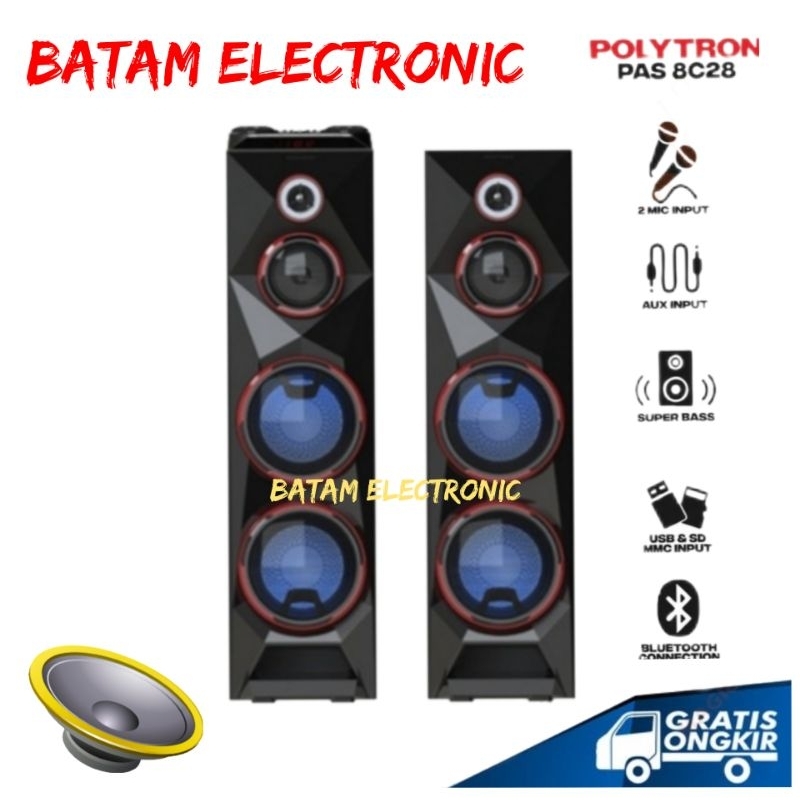 Jual Polytron Active Speaker Pas 8c28 Pas8c28 Bluetooth Shopee Indonesia