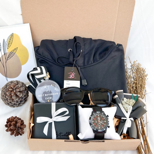 Jual HAMPERS HOODIE POLOS PREMIUM KADO ULANG TAHUN COWOK / KADO WISUDA ...