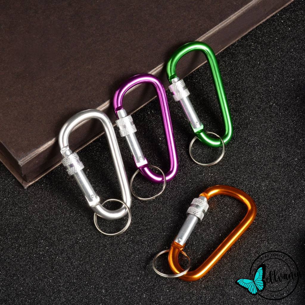 Jual Carabiner D Polos Baut / Karabiner Gantungan Kunci Keychain ...