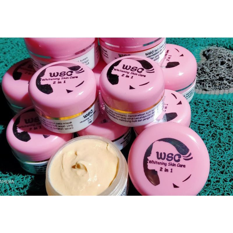 Jual CREAM WSC 2IN1 ORIGINAL/SKINCARE WAJAH WHITENING 2 IN 1 GLOWING ...