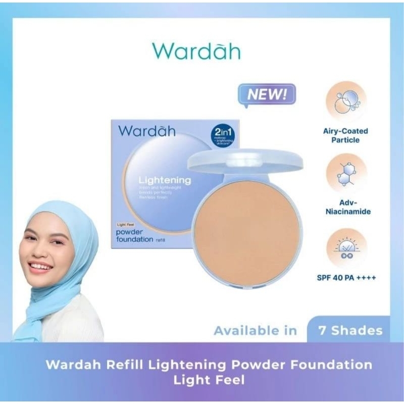Jual [REFILL] Wardah Lightening Powder Foundation Light Feel (Bedak ...