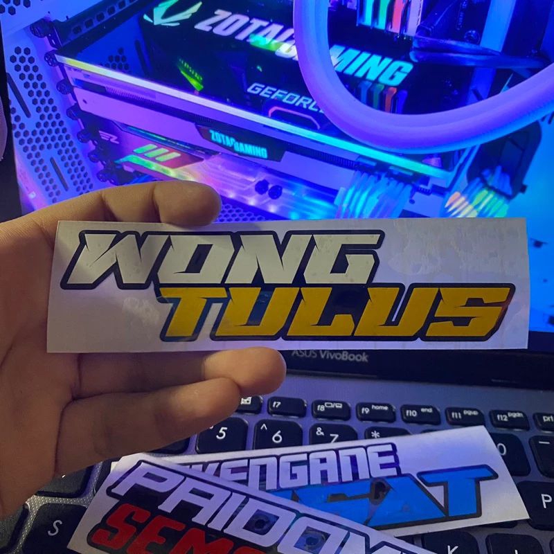 Jual stiker wong tulus cutting sticker timbul wong tulus viral | Shopee ...