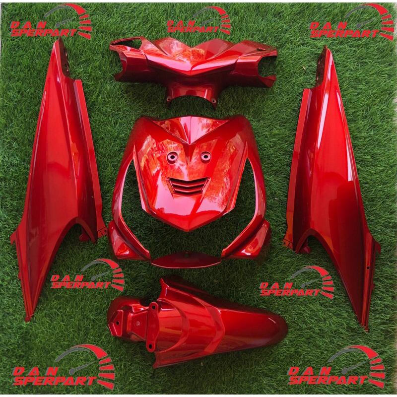 Jual Full body halus beat karbu merah / full cover body set beat lama ...