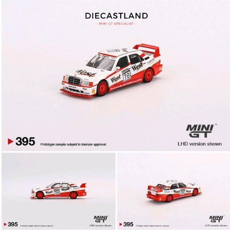 Jual Mini GT #395 Mercedes-Benz 190E 2.5 16 Evolution II 1991 DTM #78 ...