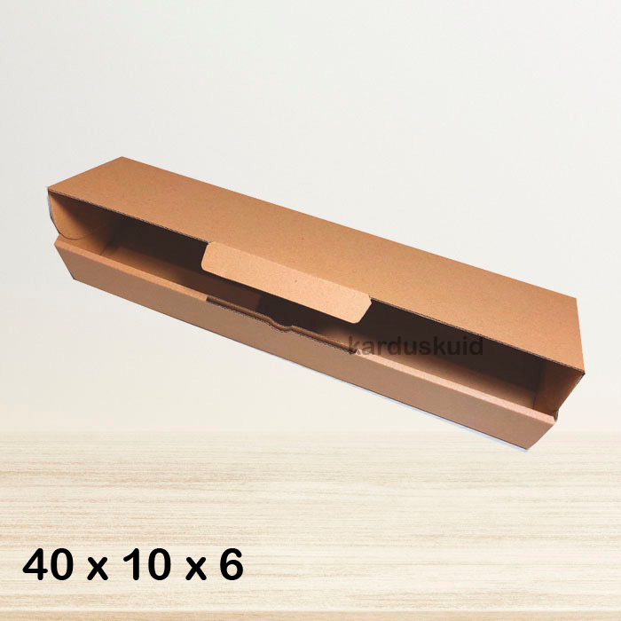 Jual Kardus 40 x 10 x 6 cm die cut tipe E Flute K150 box kotak karton ...