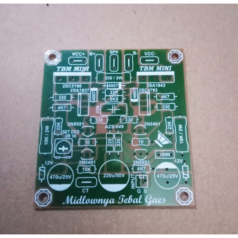 Jual PCB Driver Power Amplifier TBM Mini Midlow Tebal | Shopee Indonesia
