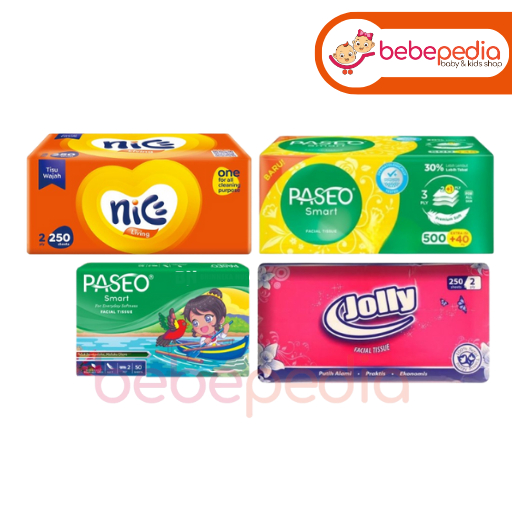 Jual Paseo / Jolly / Nice Tissue Smart Facial 180 250sheet 2ply ...