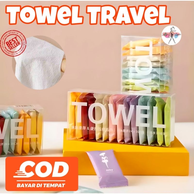 Jual Handuk Wajah Perjalanan Handuk Travel Portable Magic Towel Handuk ...