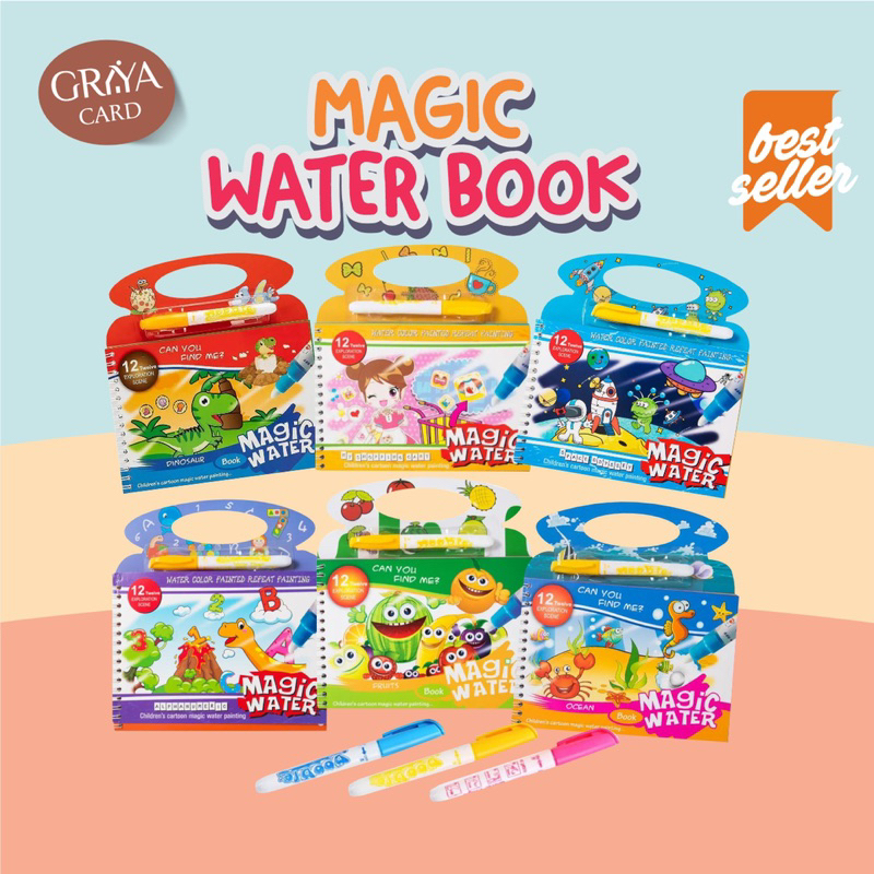 Jual MAGIC BOOK | BUKU MEWARNAI AIR | MAGIC WATER BOOK | BUKU MEWARNAI ...