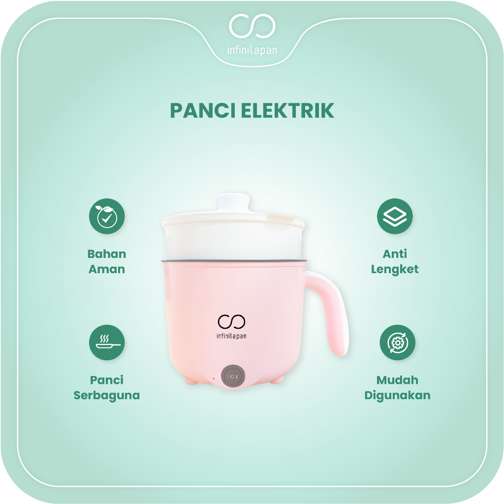 Jual INFINILAPAN Portable Electric Frying Pan Panci Listrik Serbaguna ...