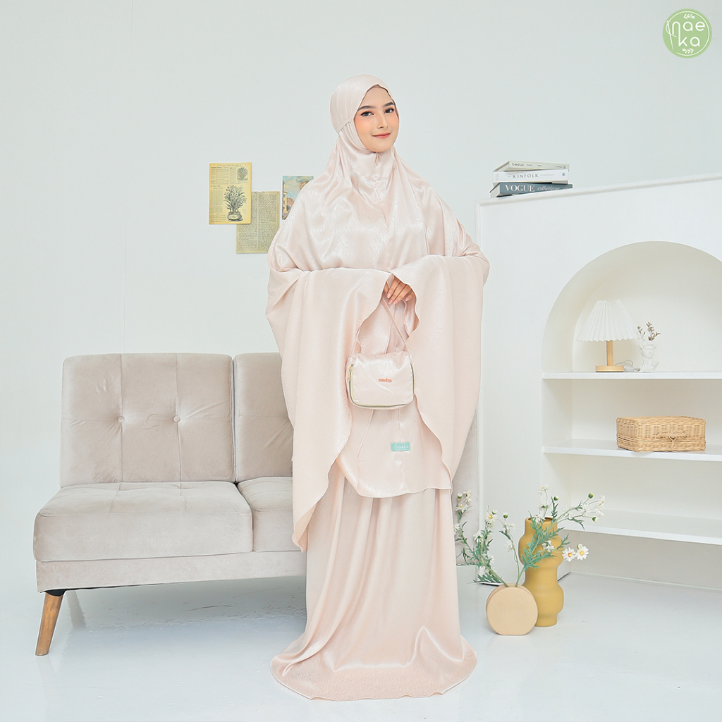 Jual Naeka Mukena Shabreena Reborn 2in1 Travel Free Box | Shopee Indonesia