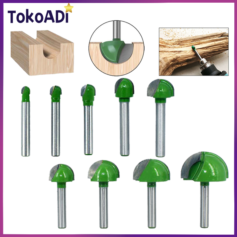Jual 5PCS Mata Profil Router Round Bottom 6 mm Nose Cove Bits - Mata ...