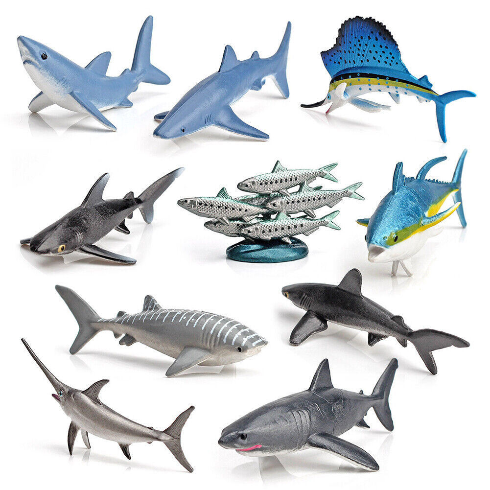 Jual Figure Mainan Miniatur Jenis Macam Ikan Hiu Silky Great White ...