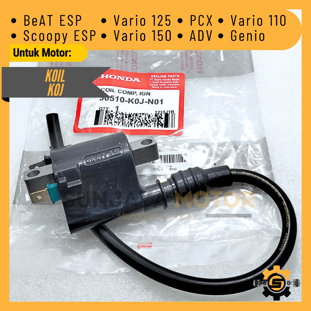 Jual Koil K0J Coil Pengapian Ignition Original Honda Beat ESP Scoopy ...