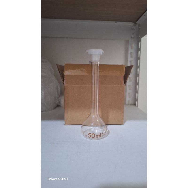 Jual Labu ukur 50ml IWAKI PP stopper class A 5645-50 | Shopee Indonesia