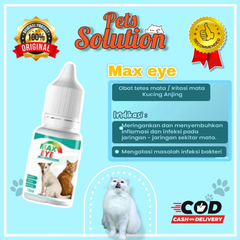Jual Max Eye Obat Tetes Mata Untuk Kesehatan Mata Hewan | Shopee Indonesia