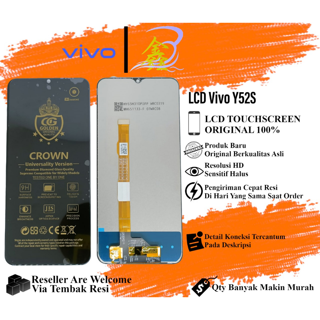 Jual LCD TOUCHSCREEN VIVO Y52S / Y51-2020/ Y31 / IQOOU3 FULLSET ...
