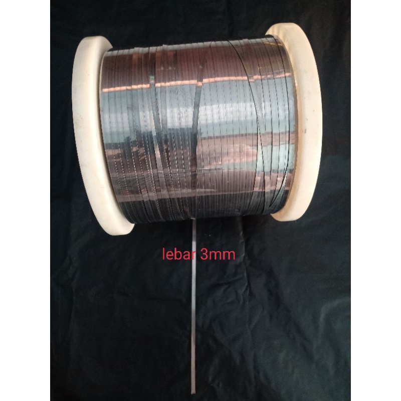 Jual kawat niklin pres plastik datar lebar 3mm | Shopee Indonesia
