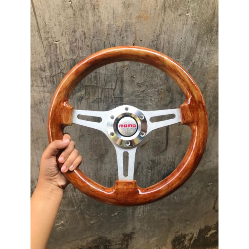 Jual setir kayu jati inci plat datar all ukuran variasi ring | Shopee ...