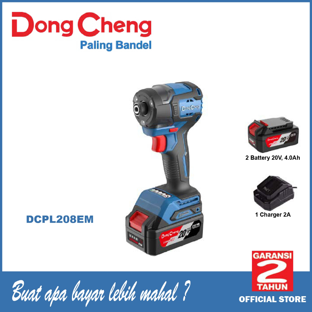 Jual Dongcheng DCPL 208 Z / EM Mesin Obeng Baterai / Cordless Brushless ...