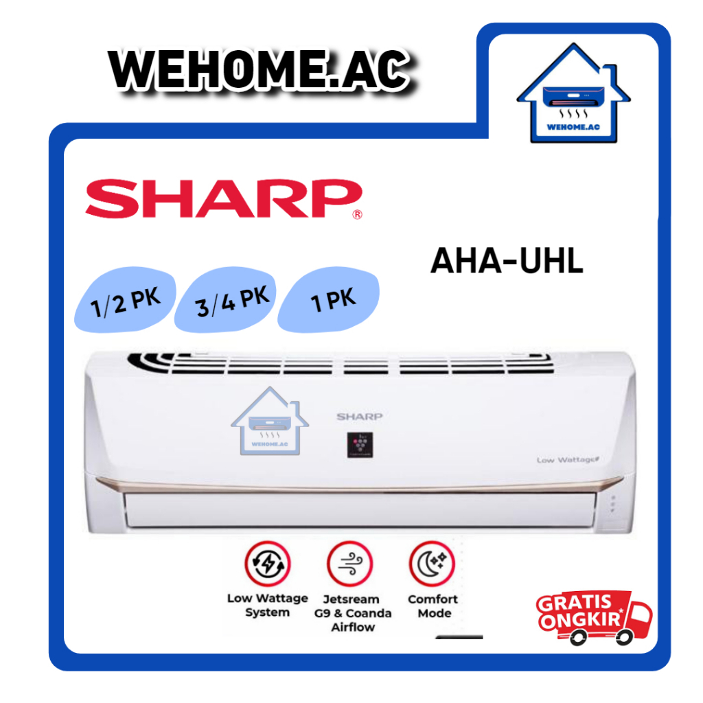 Jual AC Sharp 1/2 PK - 1 PK AHA- UDL AC Sharp Low Watt Plasma | Shopee Indonesia