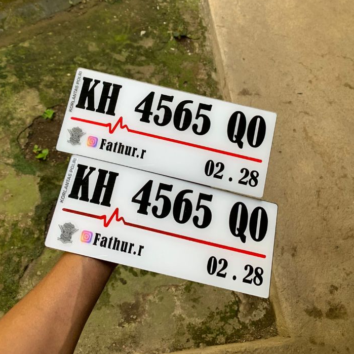 Jual PLAT MOTOR AKRILIK BEBAS CUSTOM | Shopee Indonesia