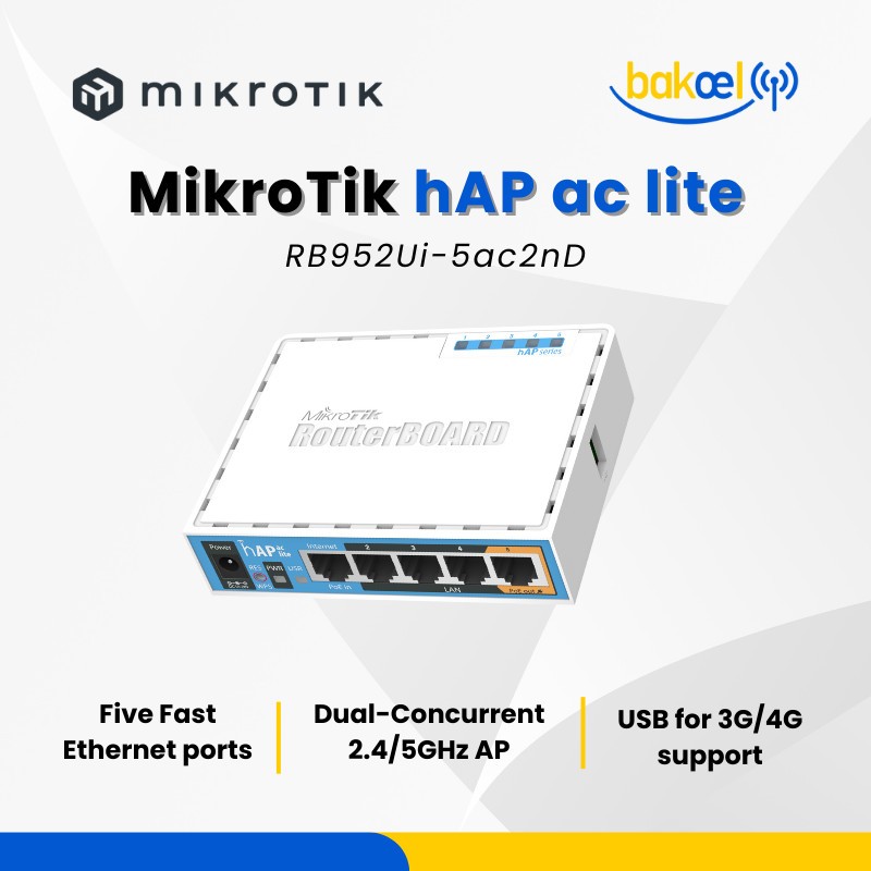 Jual MikroTik RB952Ui-5ac2nD hAP AC Lite Routerboard | Shopee Indonesia