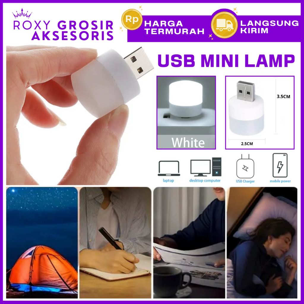 Jual Lampu Mini LED EYE USB Lampu Kerja Baca di Meja colok USB ...