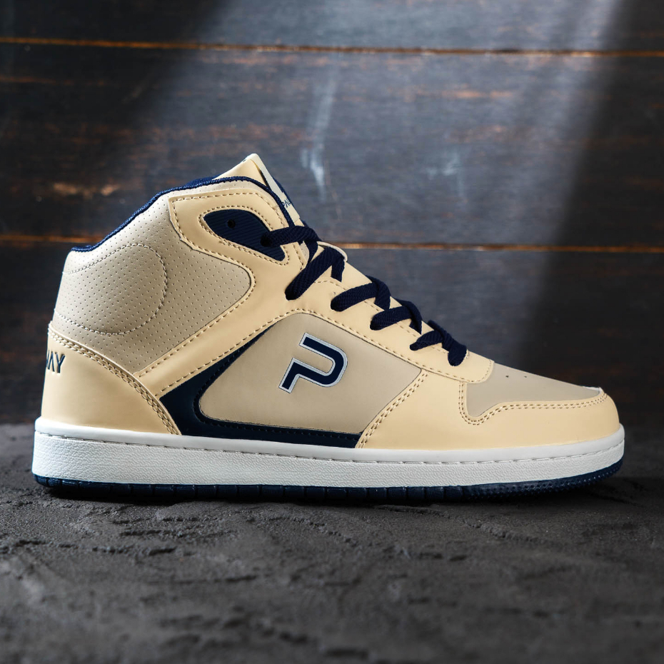 Jual PAULMAY - Sepatu Sneakers Pria Lisbon High Cream Grey | Shopee ...