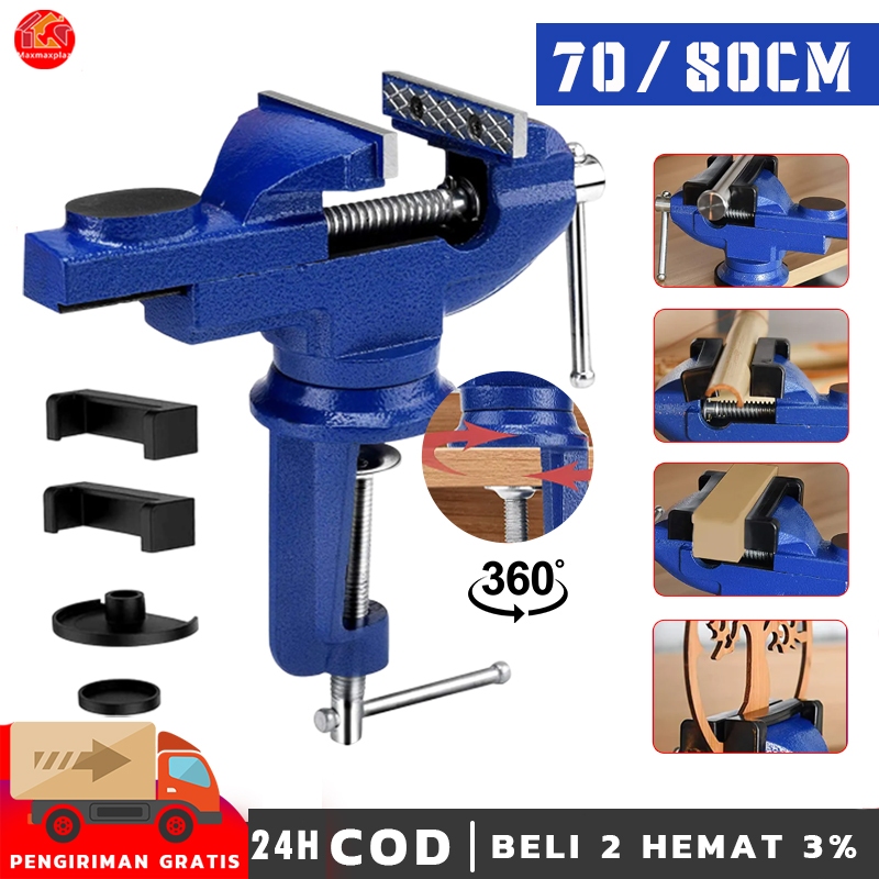 Jual Catok meja ,ragum putar 70mm -80mm -tabele vise Dove Tail Mini ...