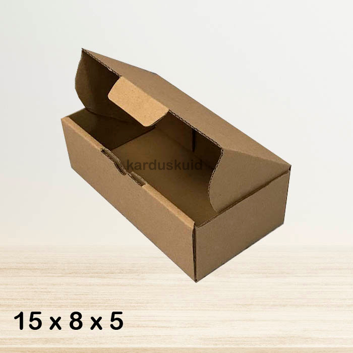 Jual Kardus 15 x 8 x 5 cm die cut tipe E Flute K150 box kotak karton ...